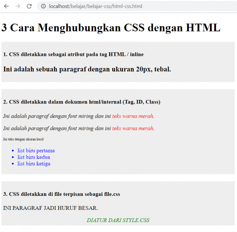Konsep dasar CSS dan cara menghubungkan HTML – CSS (part 4) – Rasupe