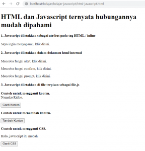 HTML dan Javascript ternyata hubungannya mudah dipahami (part 5) – Rasupe